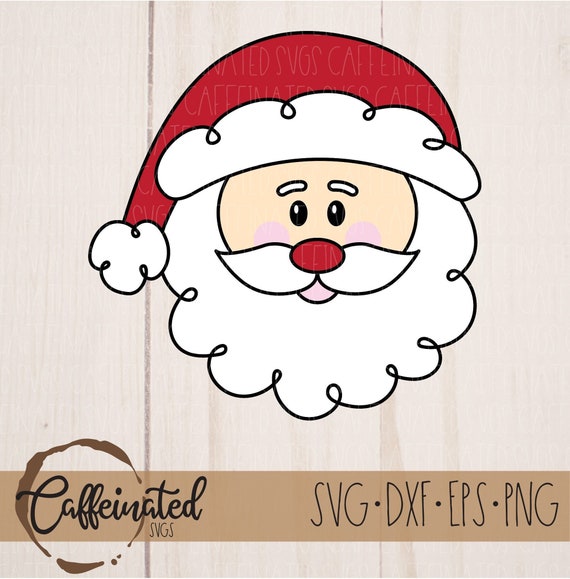 Santa SVG Santa Head Svg Santa Face Svg Santa Claus Svg | Etsy