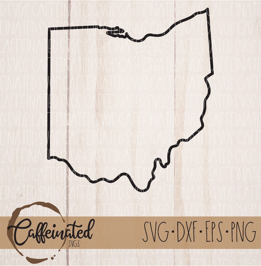 Ohio SVG, Ohio State SVG, Ohio Outline Svg, Ohio Silhouette Svg, Ohio ...