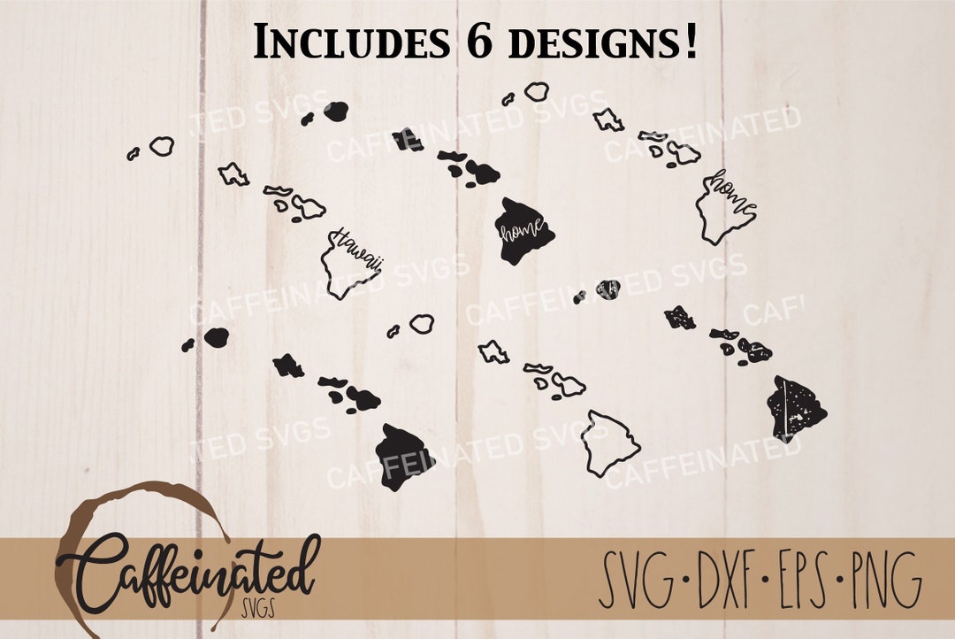 Hawaii SVG, Hawaii State SVG, Hawaii Outline Svg, Hawaii Silhouette Svg ...