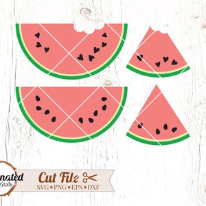 Watermelon Svg Watermelon Clipart Watermelon Slice Svg - Etsy