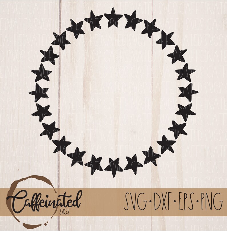 Star Monogram Svg Star Monogram Frame Svg Star Circle Svg - Etsy