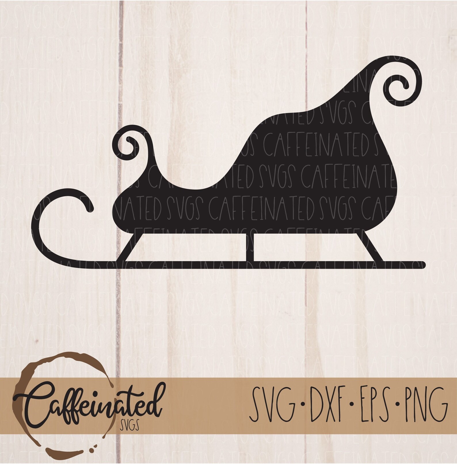 Sleigh SVG Santa Sleigh Svg Christmas Sleigh Svg - Etsy