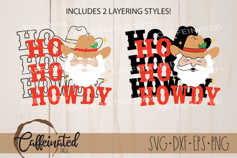 Ho Ho Howdy SVG PNG Howdy Santa Western Christmas SVG - Etsy