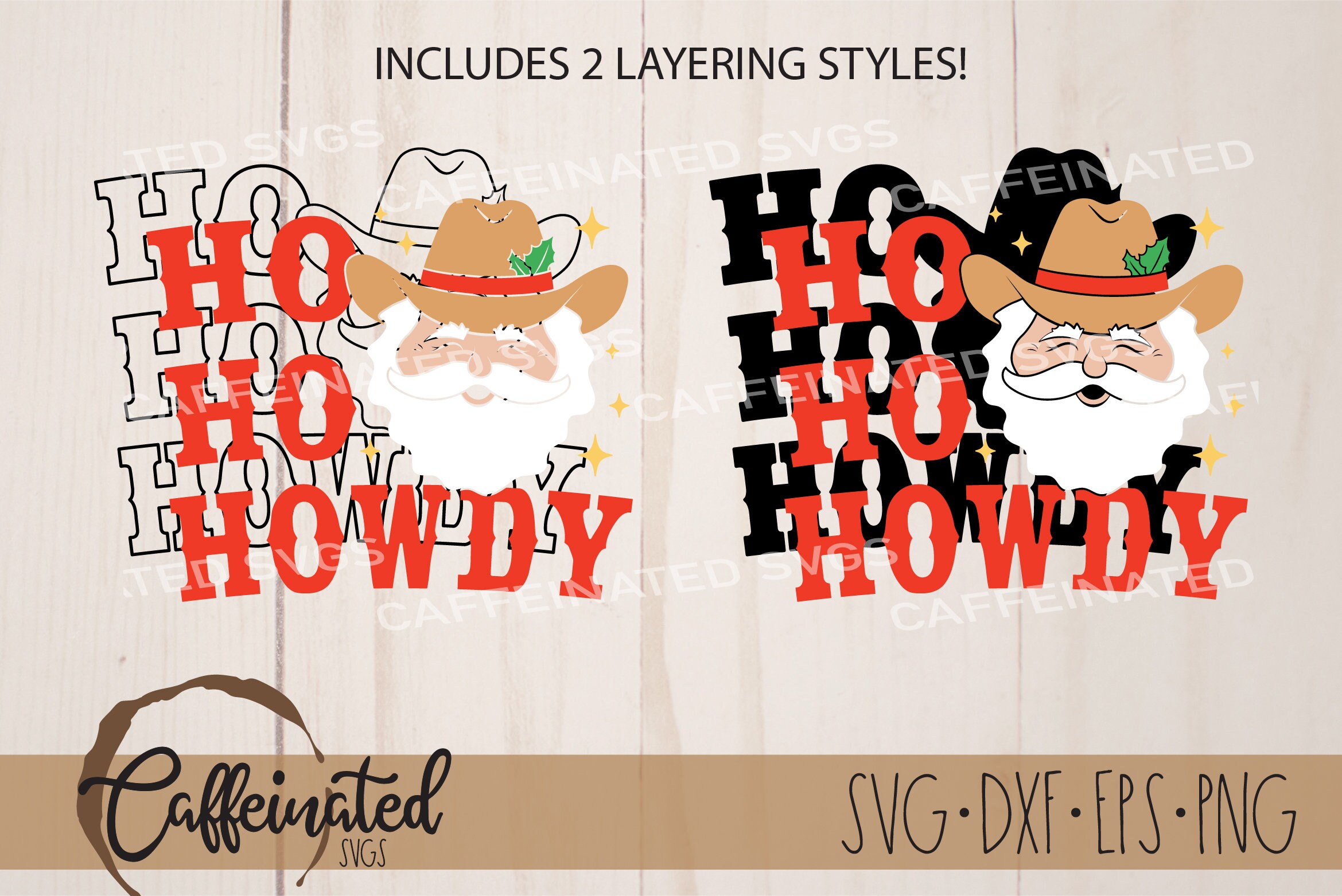Ho Ho Howdy SVG, PNG, Howdy Santa, Western Christmas SVG, Cowboy Santa ...