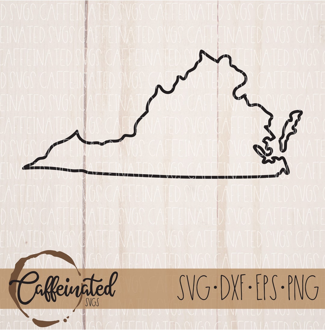 Virginia SVG, Virginia State SVG, Virginia Outline Svg, Virginia ...
