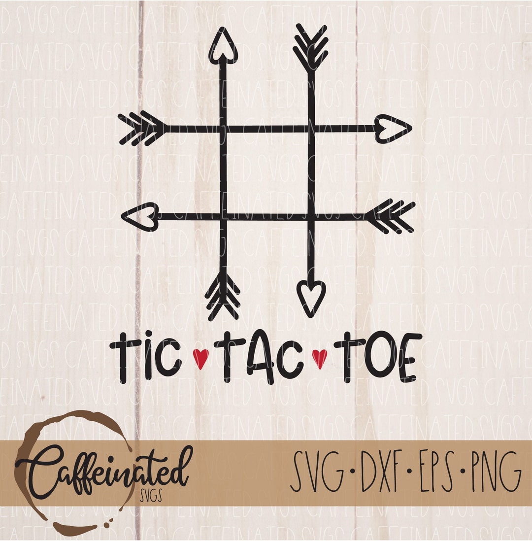 Valentines Tic Tac Toe SVG Tic Tac Toe Bag SVG Tic Tac Toe - Etsy
