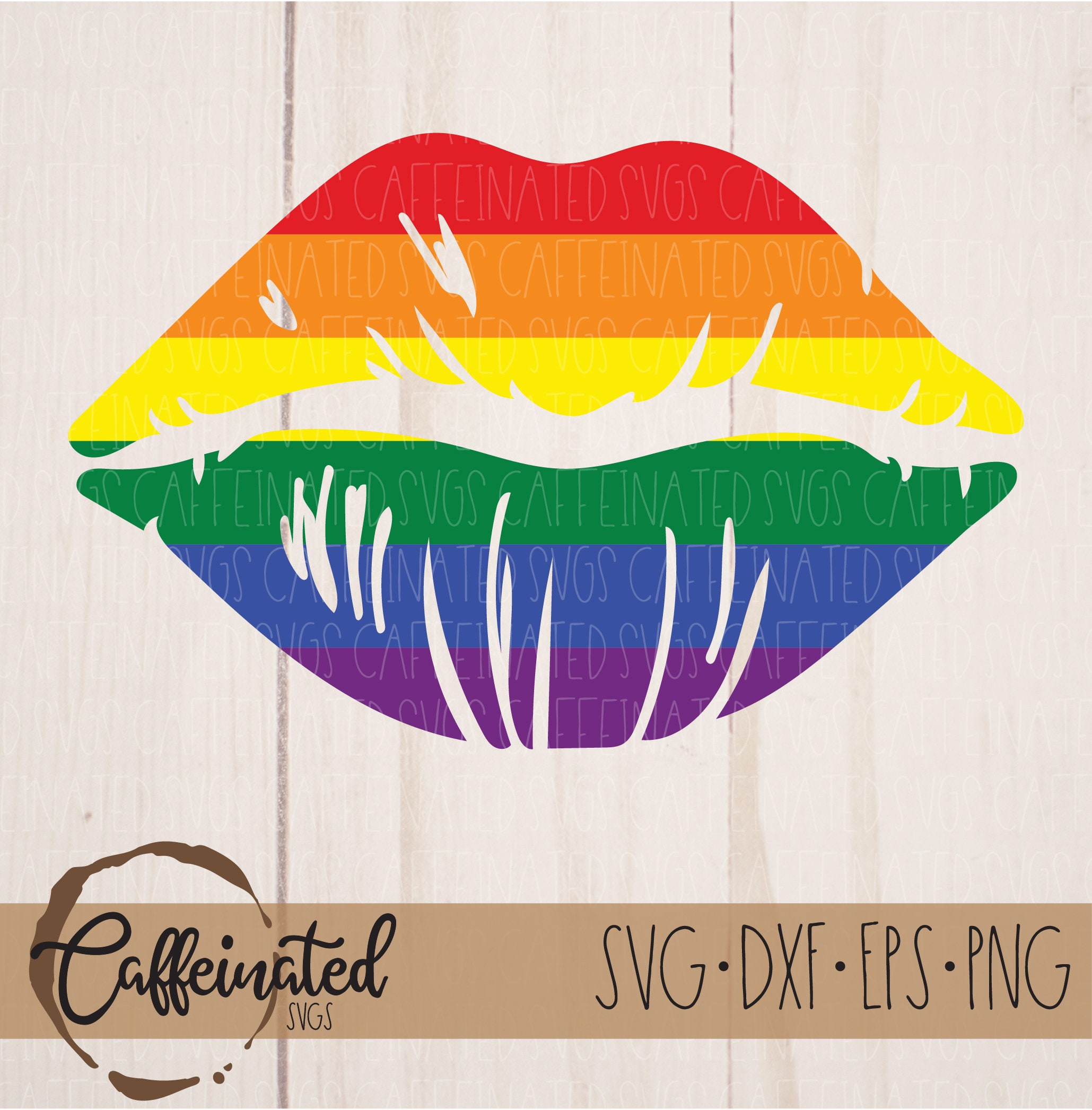 Lgbt Pride Lips Svg Rainbow Lips Svg Pride Svg Pride Month Etsy