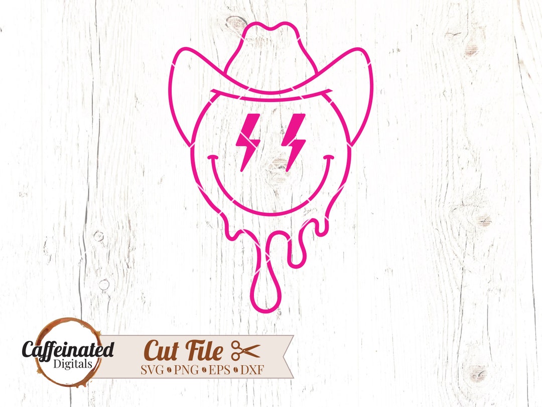 Buy Cowboy Smile Face Svg, Cowboy Hat Smile Svg, Smile Face Svg, Howdy ...