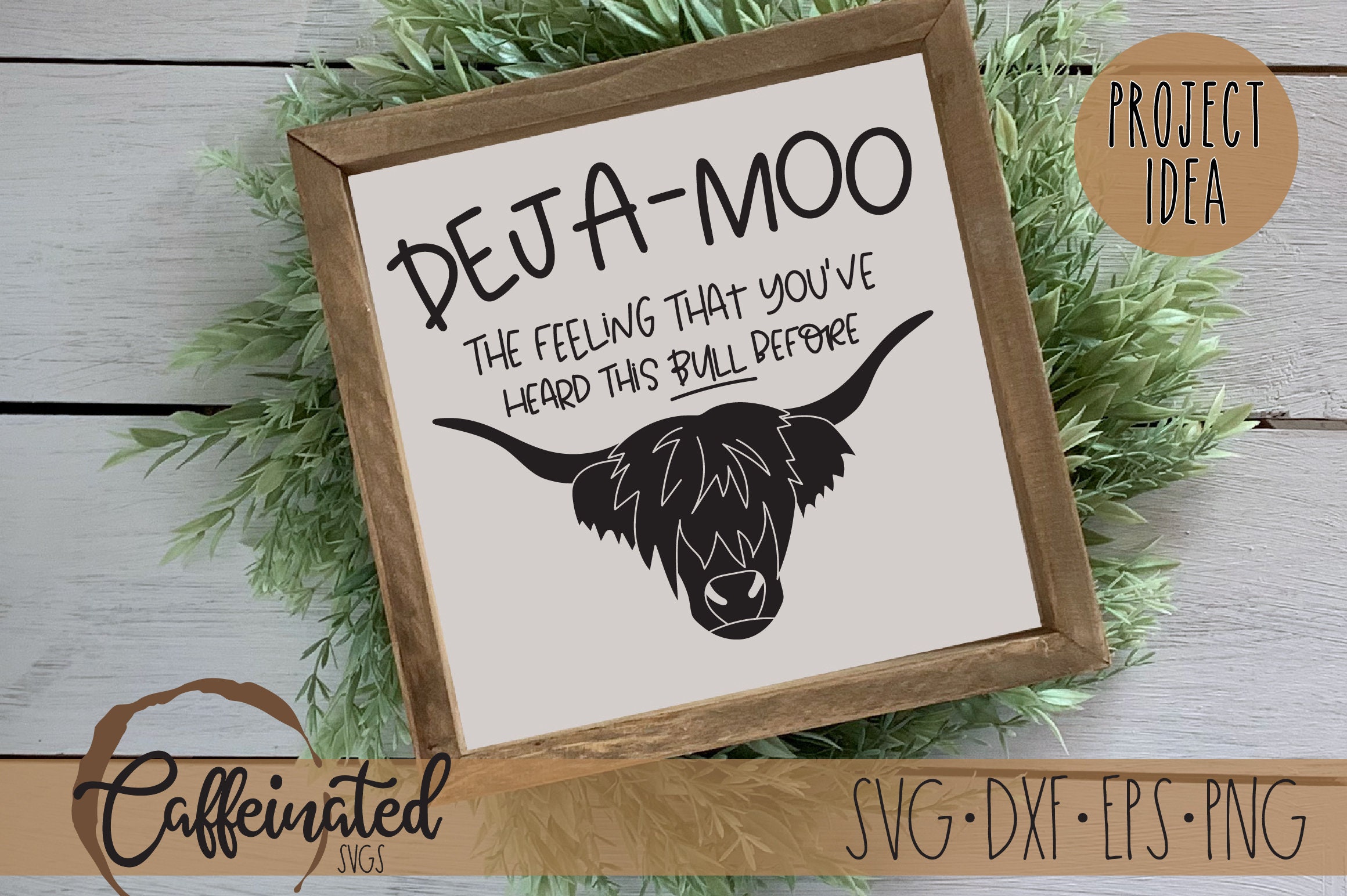 Highland Cow SVG Deja Moo Svg Farm Svg Funny Farm Svg Barn - Etsy Finland