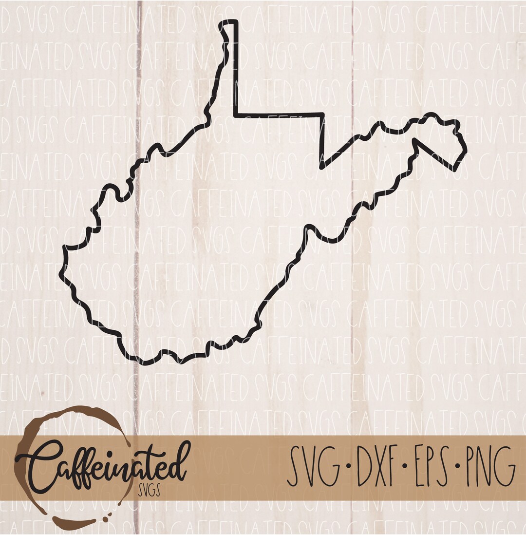 West Virginia SVG, West Virginia State SVG, West Virginia Outline Svg ...