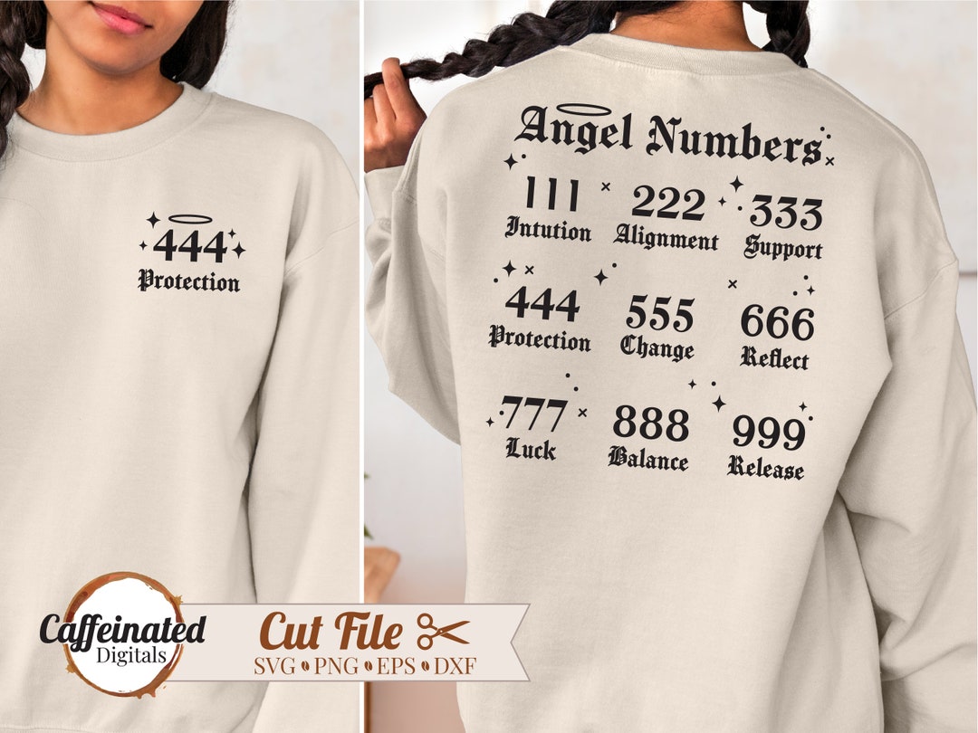 Angel Numbers SVG Angel Numbers Chart Svg Lucky Number Svg - Etsy Australia