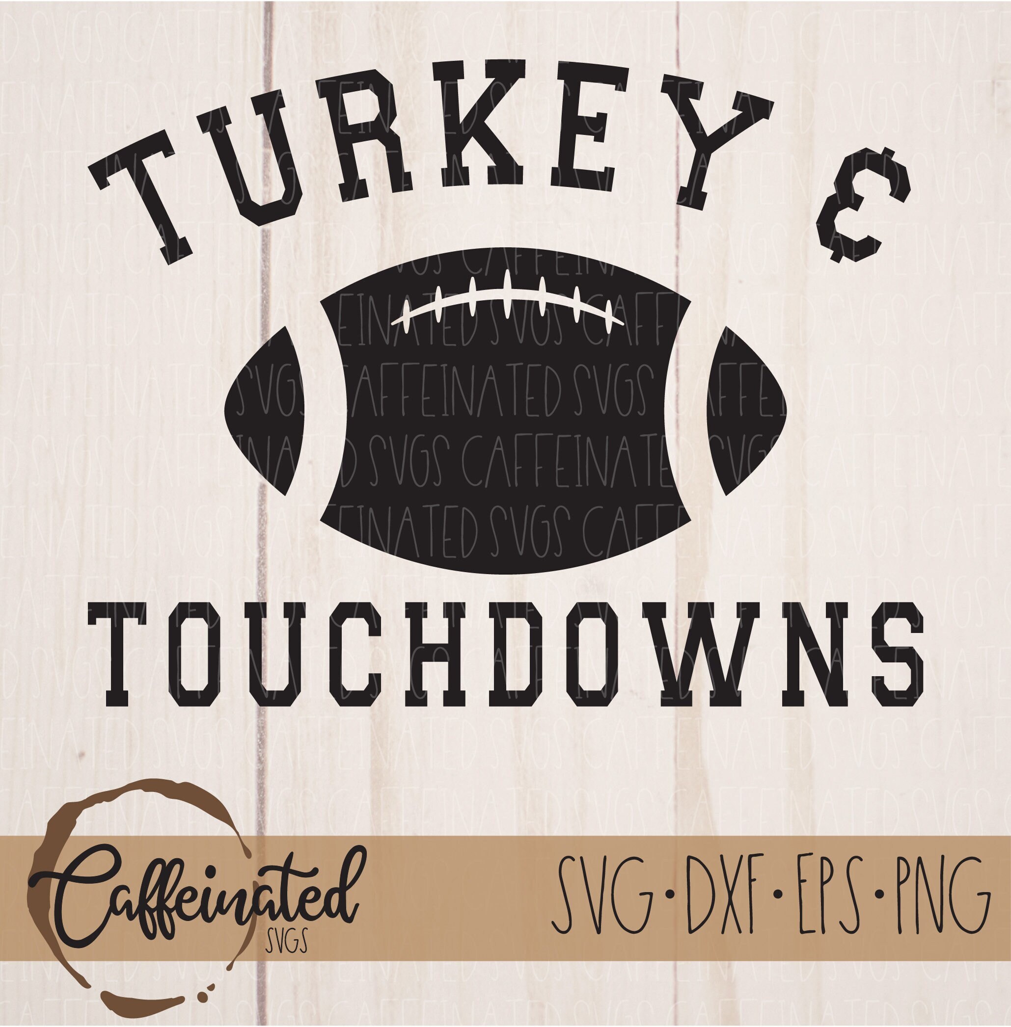 Thanksgiving SVG Turkey and Touchdowns Svg Football Svg - Etsy