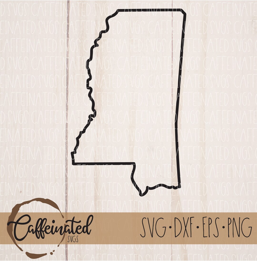 Mississippi SVG, Mississippi State SVG, Mississippi Outline Svg ...