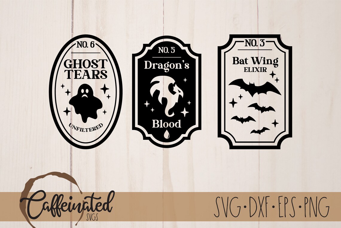 Halloween Potion Labels SVG Bundle, Potions Bottles Svg, Witches Brew ...