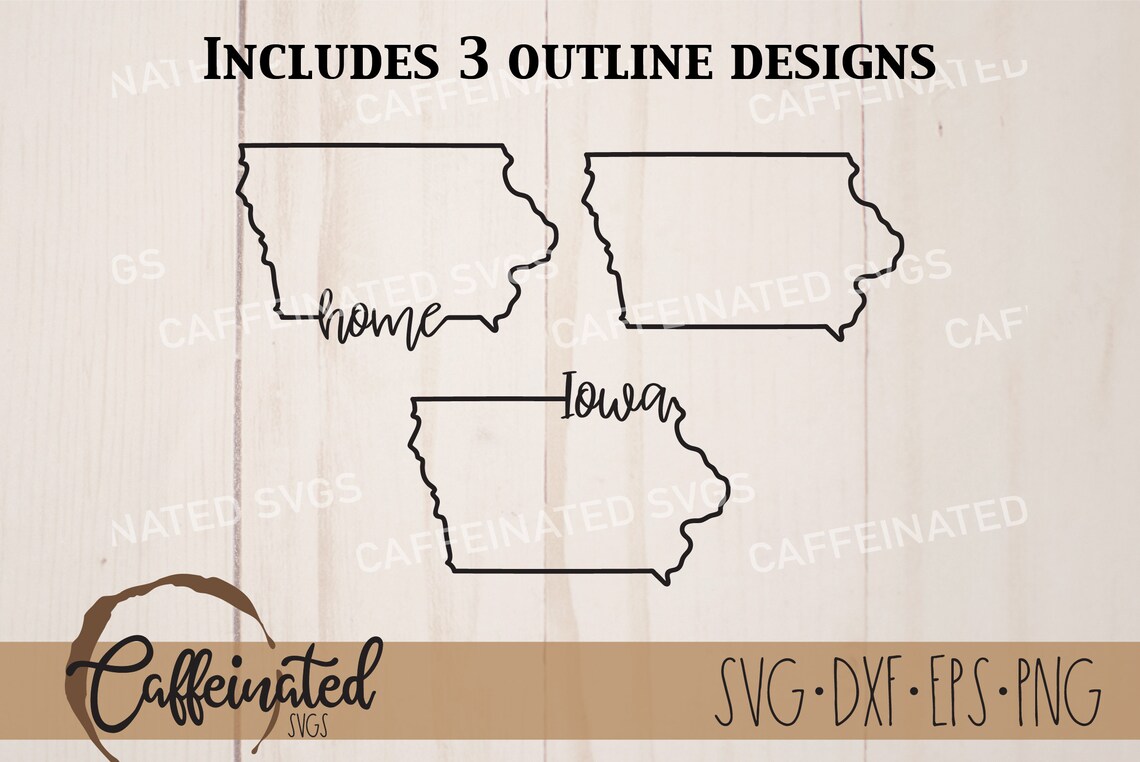 Iowa SVG Iowa Svg Bundle Iowa State SVG Iowa Outline Svg - Etsy