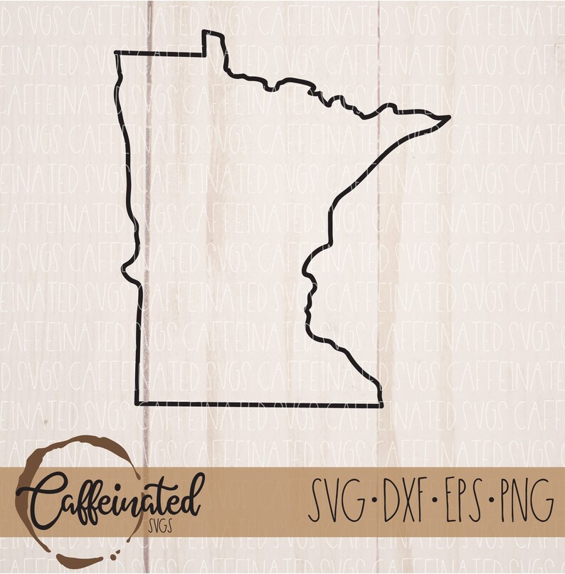 Minnesota SVG Minnesota State SVG Minnesota Outline Svg - Etsy