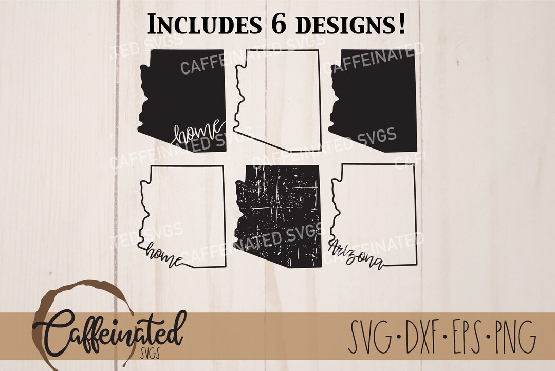 Arizona SVG, Arizona State SVG, Arizona Outline Svg, Arizona Silhouette ...