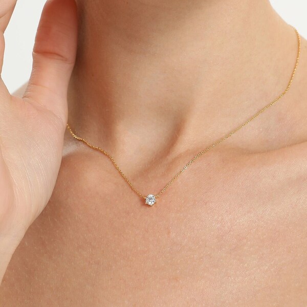 Dainty Silver Necklace - Etsy