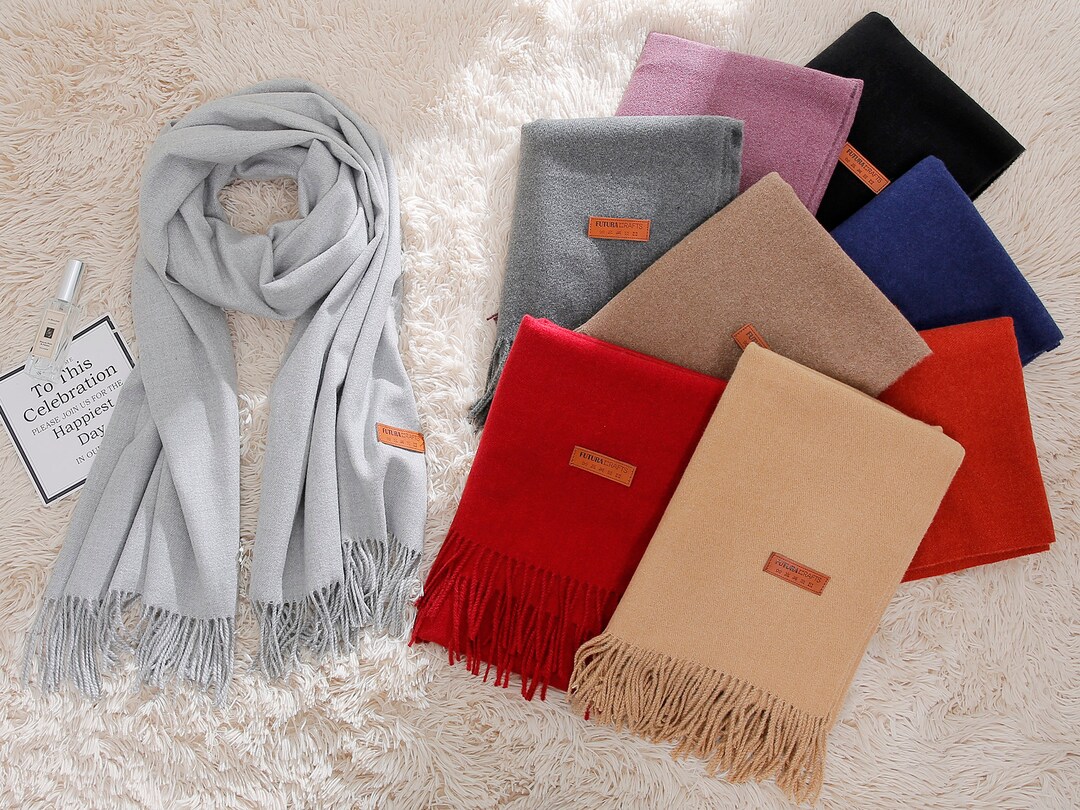 Thick Soft Wool Shawl, Extra Large Scarf for Women, Bridal Shawl ...