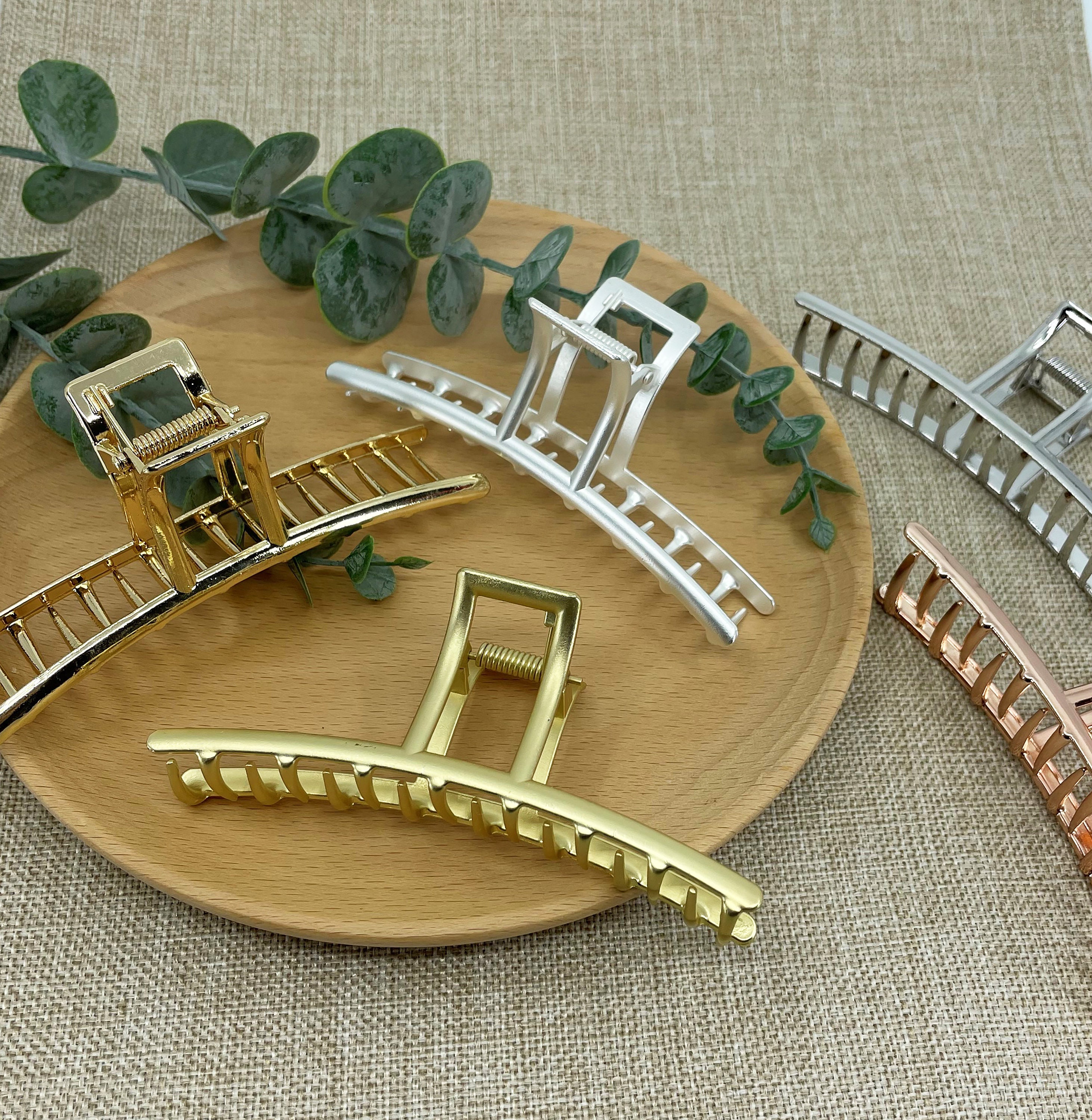 Simple Modern Metal Hair Claw Clip for Thin and Thick Hair - Etsy UK