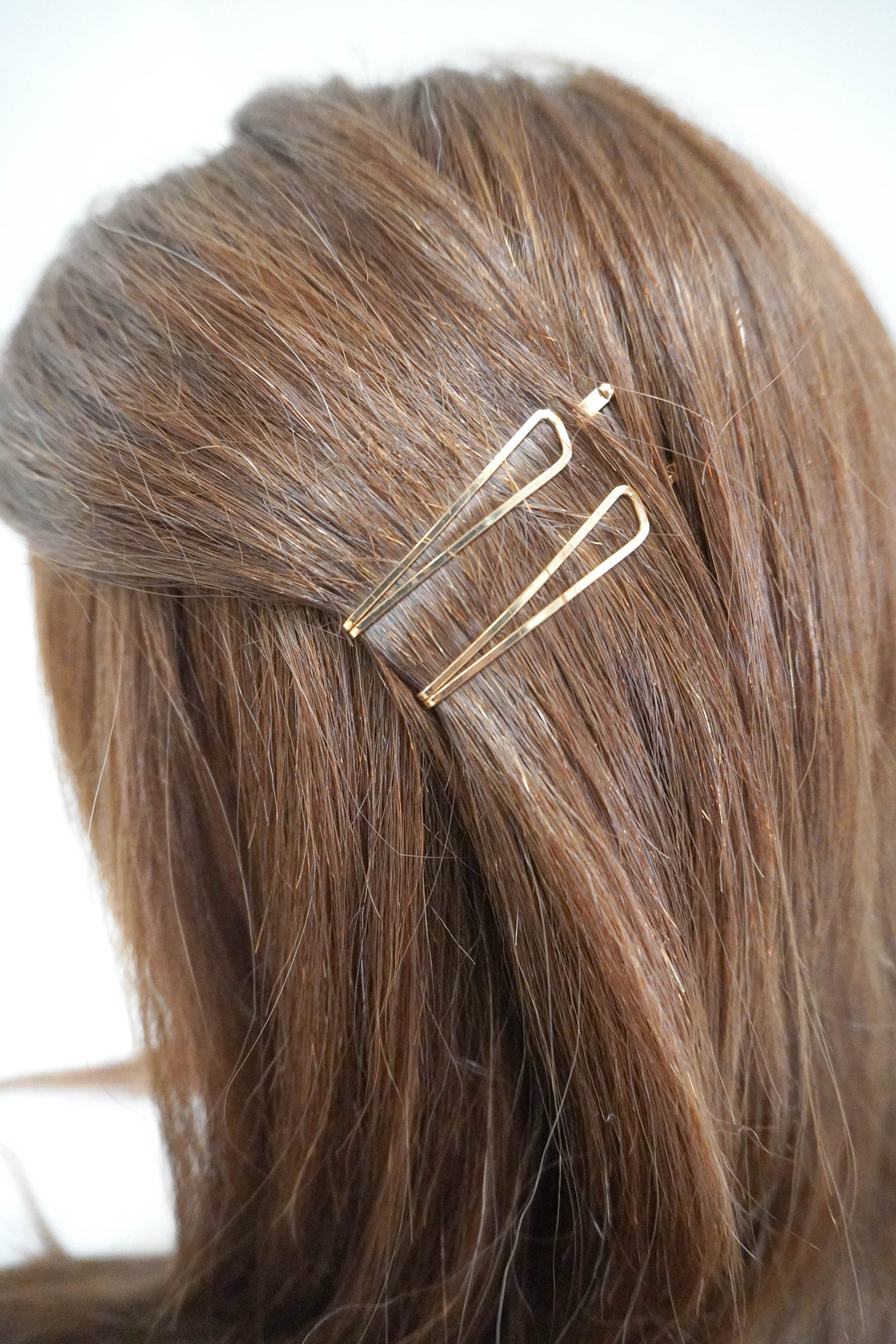 2 Pc Metal Hair Pin Set Minimalist Hair Pin for Fine Hair - Etsy