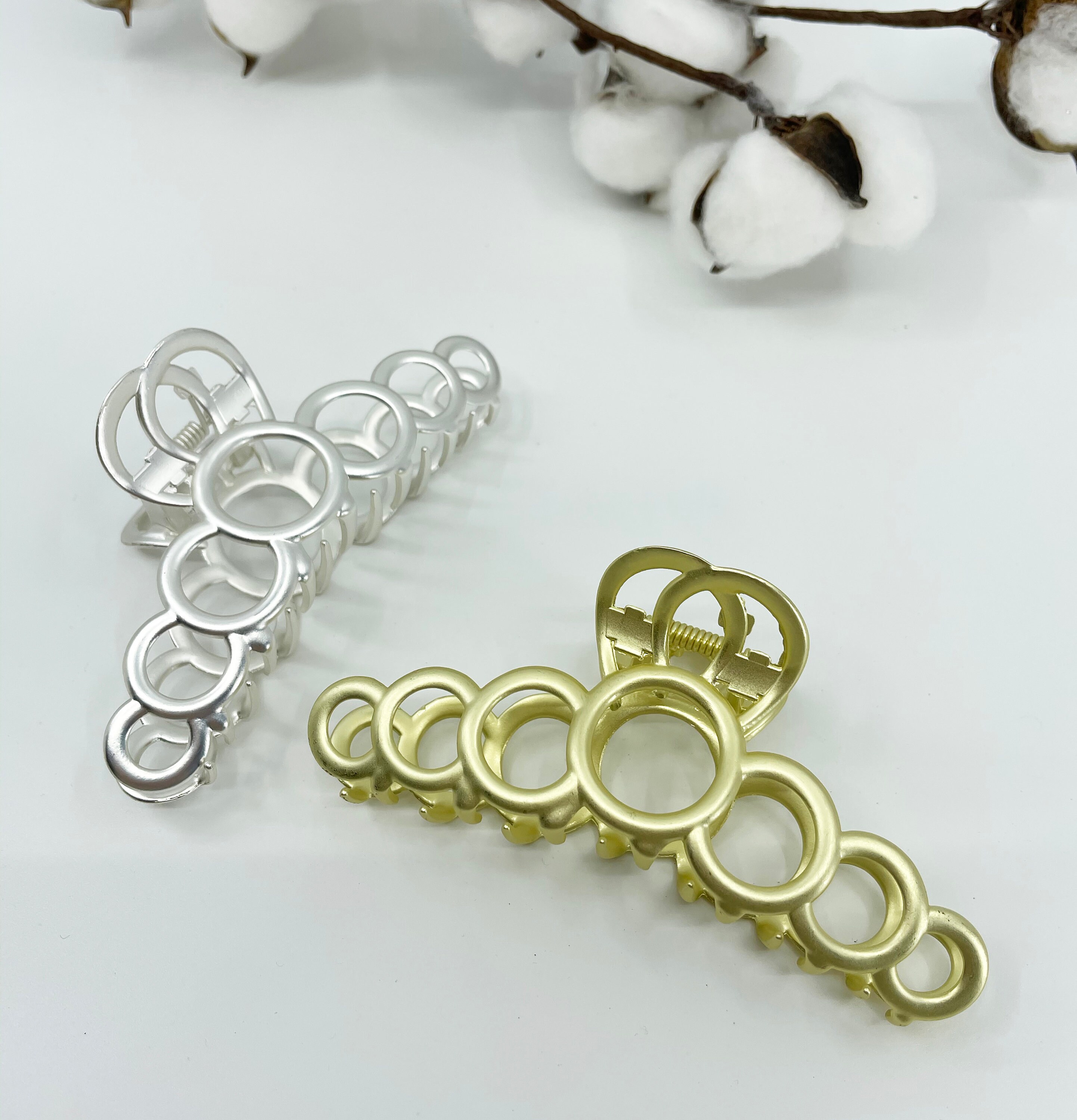 Modern Circle Shape Metal Hair Claw Clip for Thin and Thick - Etsy