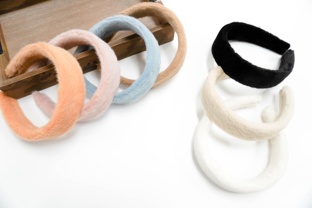 Faux Fur Colorful Headband Soft Mink Faux Fur Headband Vegan Fur ...