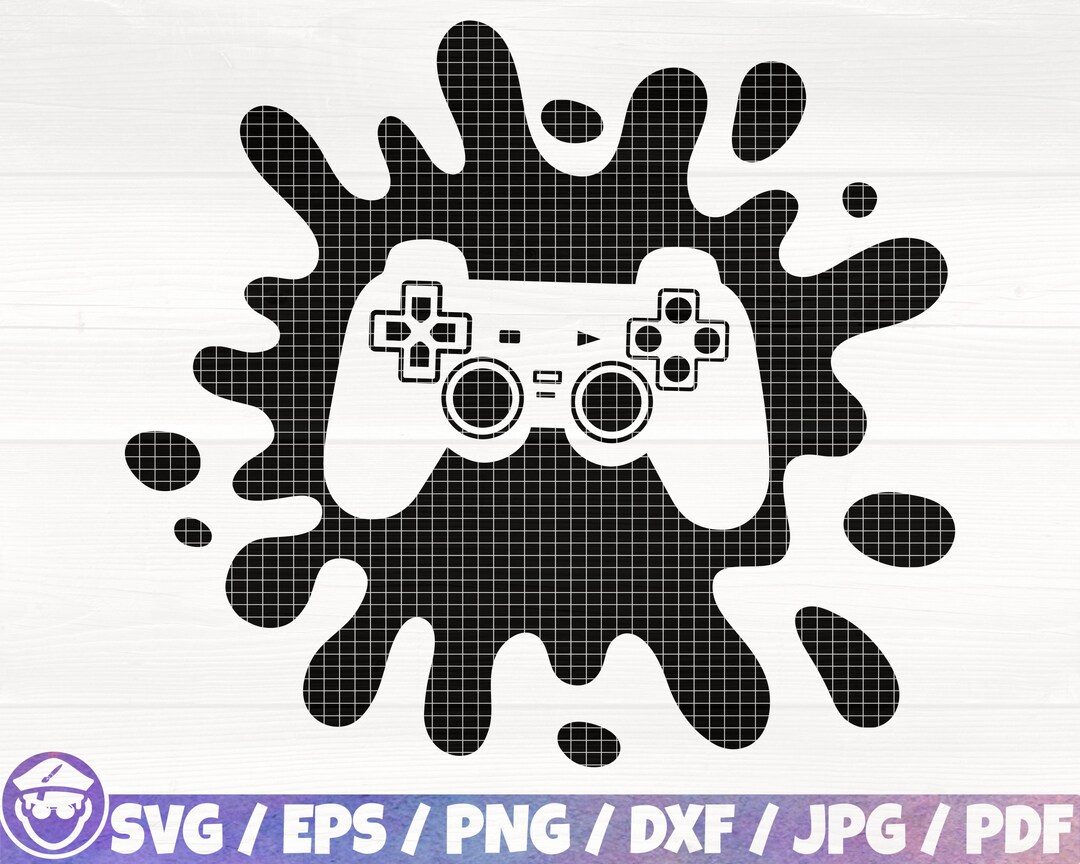 Controller Splash Svg/eps/png/dxf/jpg/pdf, Gamer Design Svg, Gamer Logo ...