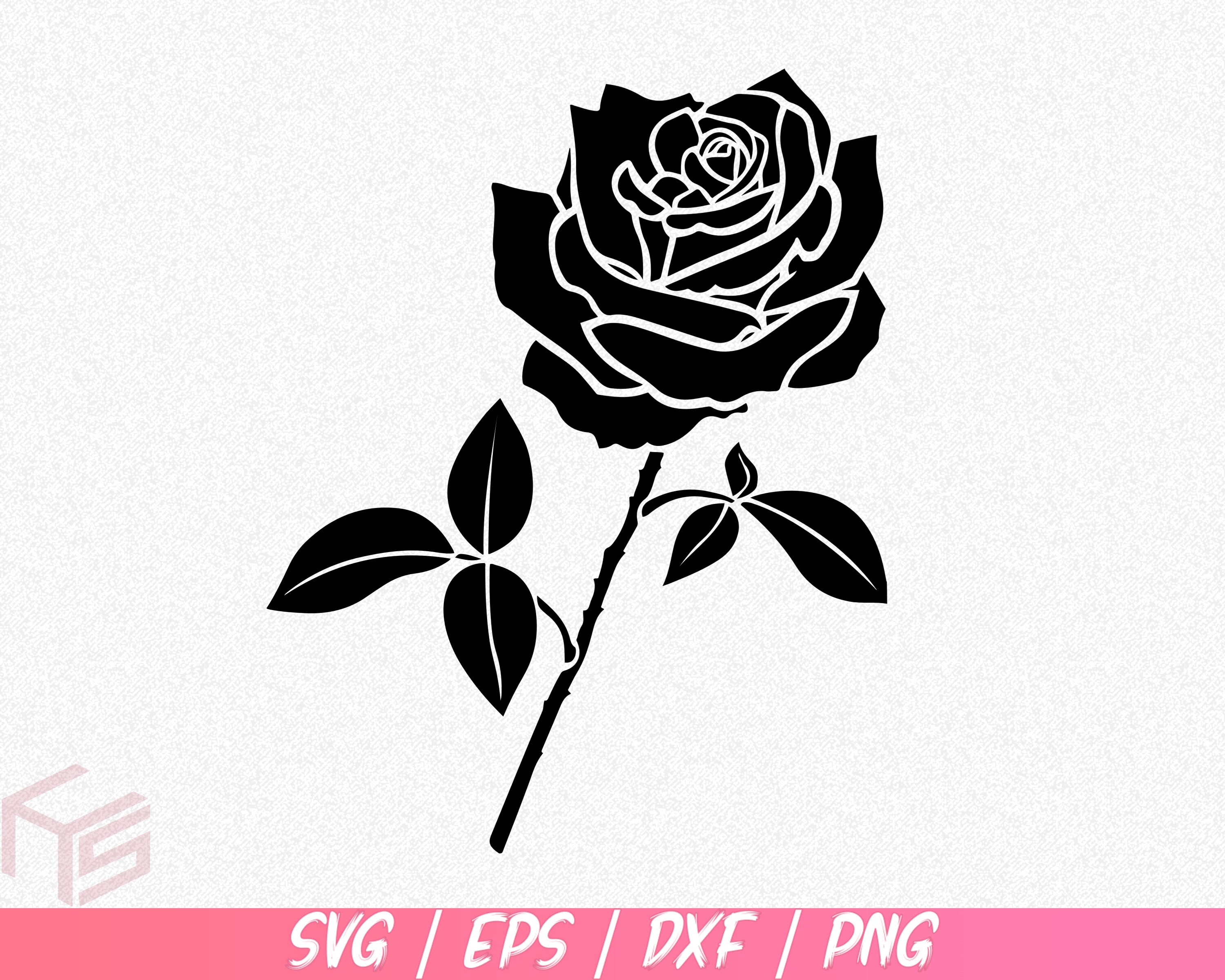 Roses BUNDLE x150 Svg/Eps/Png/Dxf Rose Cut File Love Rose | Etsy