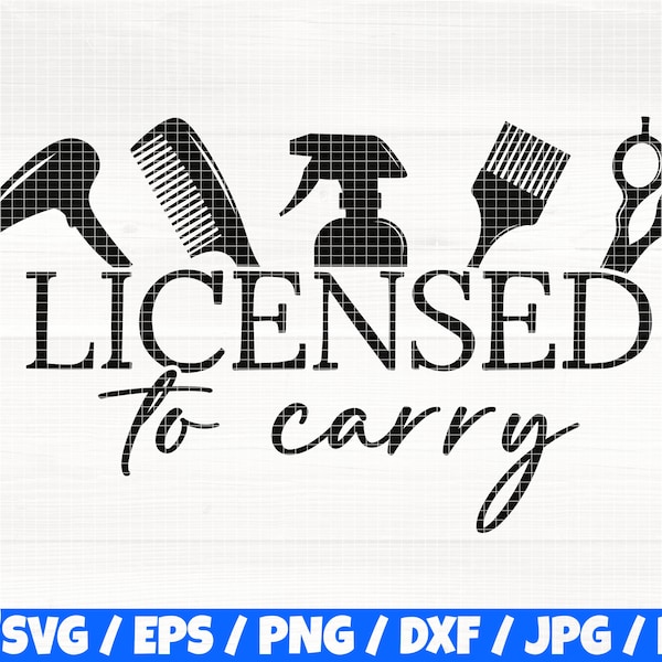 Licensed to Carry Svg - Etsy