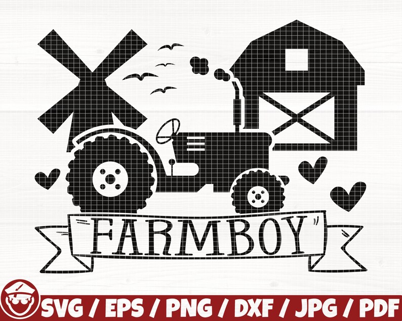 Farmboy Svg Farm Girl Svg Farm Baby Svg Farm Tractor X3 | Etsy