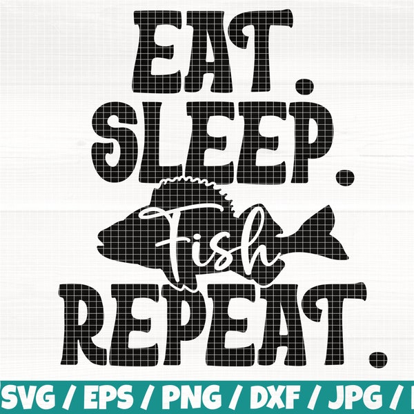 Eat Sleep Fish - Etsy