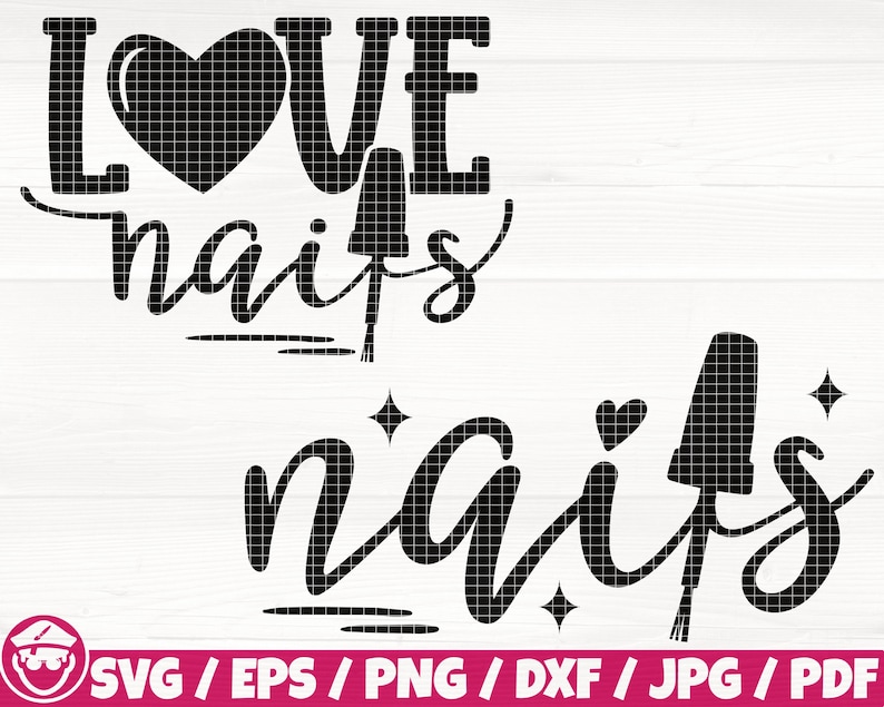 Nail Tech Life X30 BUNDLE Svg/eps/png/dxf/jpg/pdf, Makeup Svg, Manicure ...