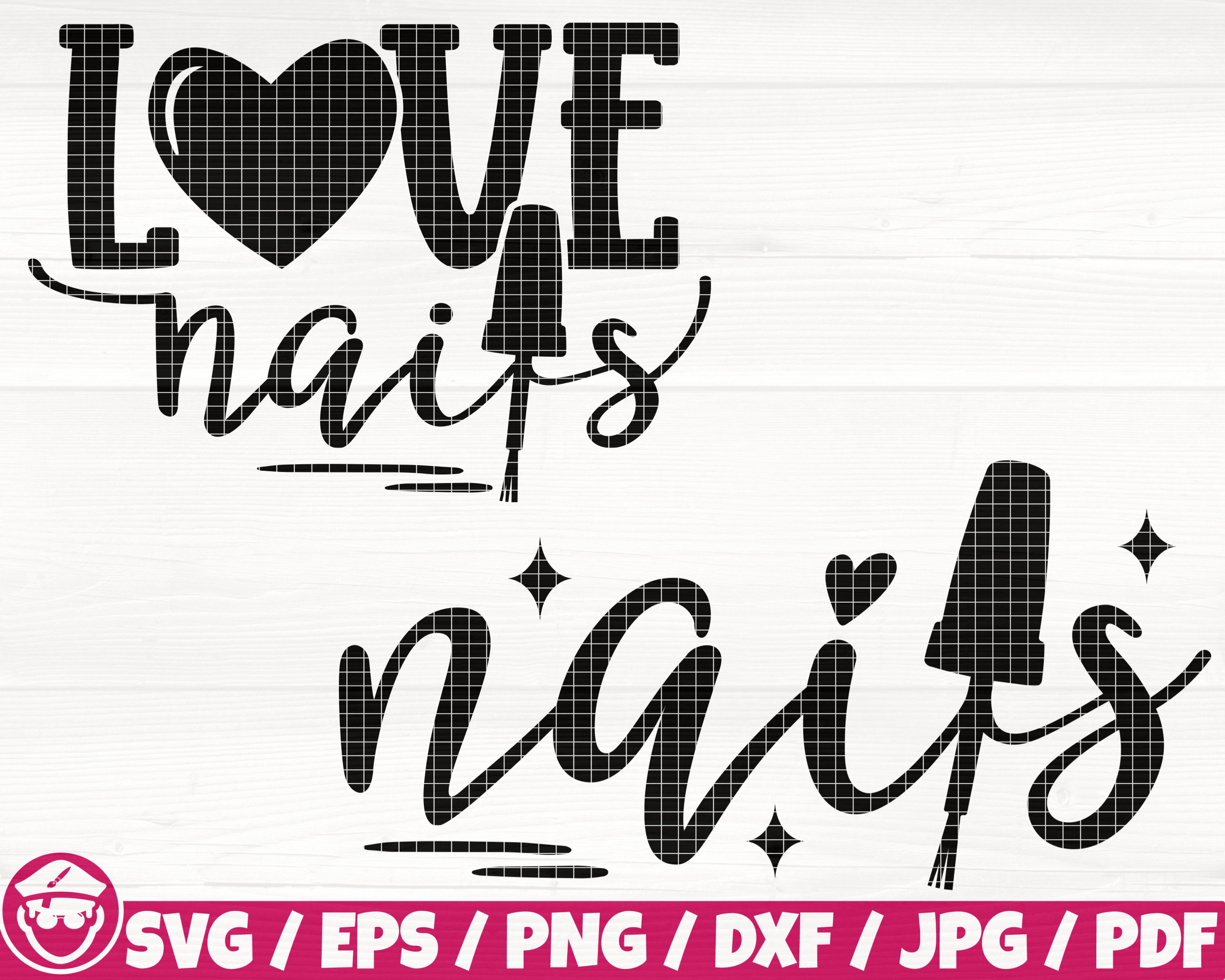 Nail Tech Life X30 BUNDLE Svg/eps/png/dxf/jpg/pdf, Makeup Svg, Manicure ...