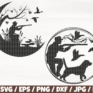 Hunting Life X30 BUNDLE Svg/eps/png/dxf/jpg/pdf, Hunter Svg, Deer Svg ...