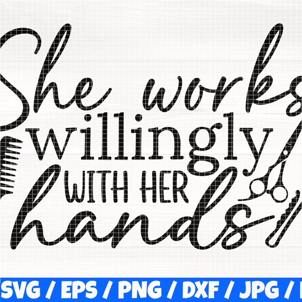 She Works Willingly With Her Hands Png - Etsy