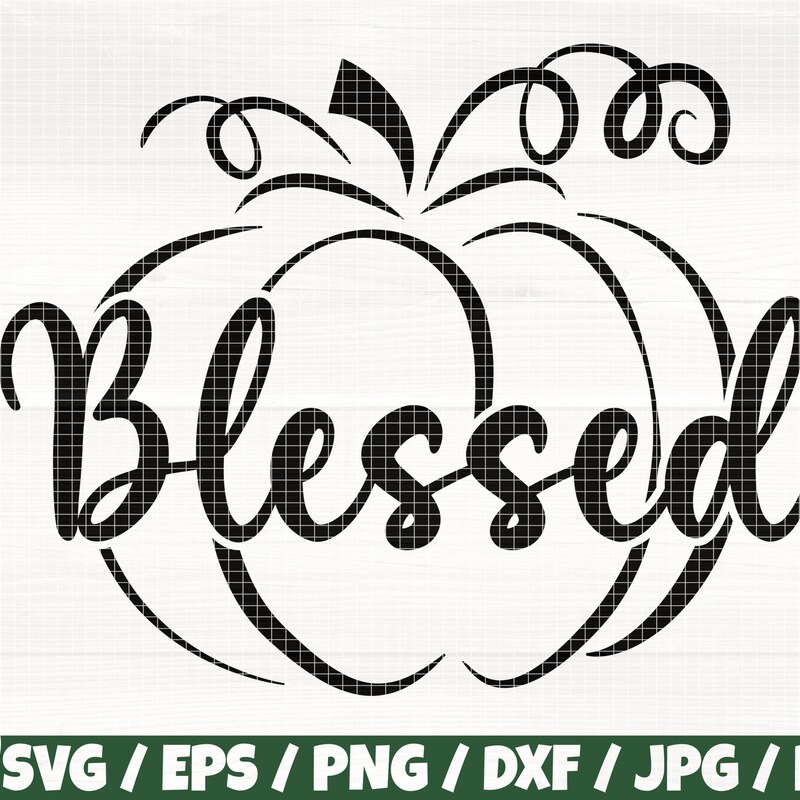 Blessed Pumpkin Png - Etsy