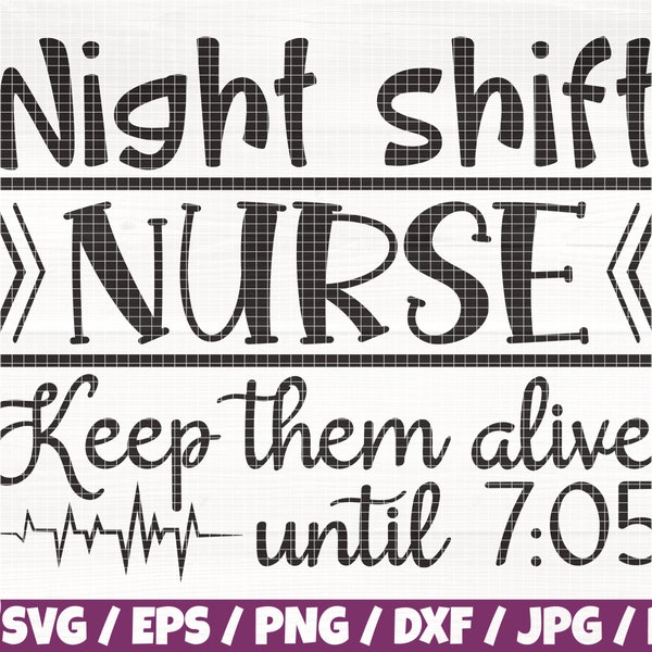 Night Shift Nurse Svg - Etsy