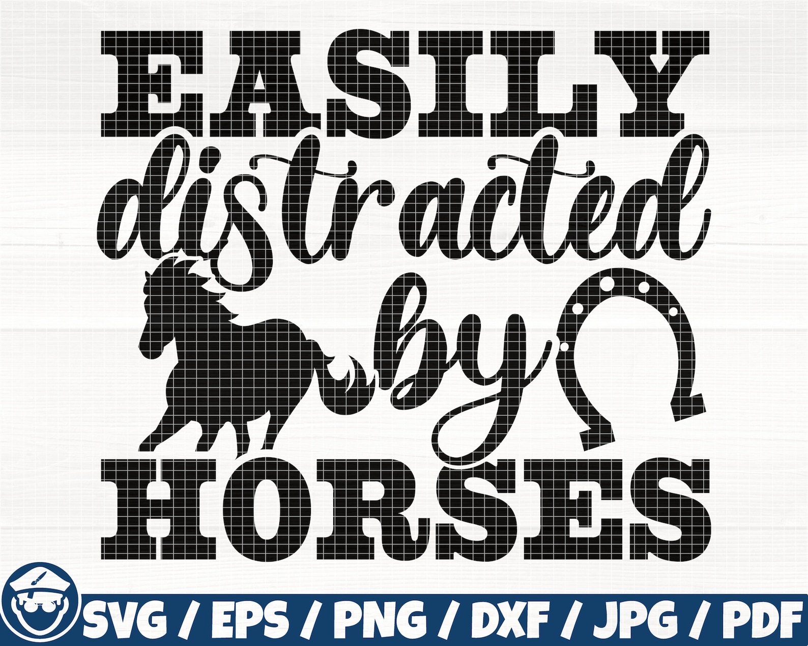 Easily Distracted by Horses Svg/eps/png/dxf/jpg/pdf, Distracted by Svg ...