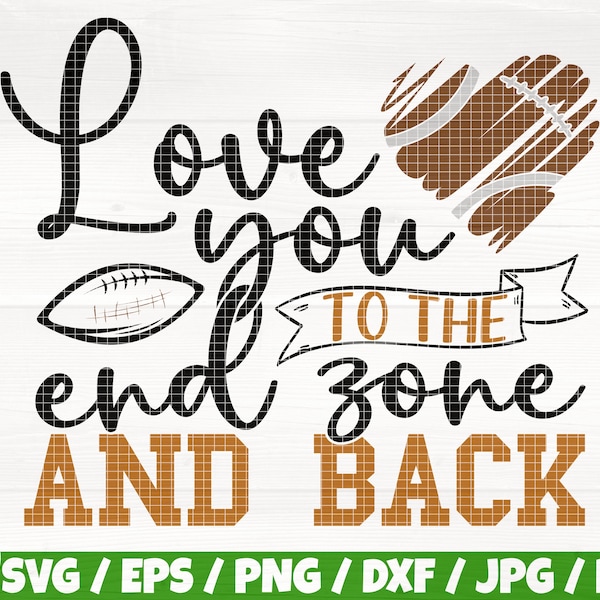 Football End Zone Svg - Etsy