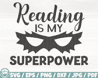 Reading is My Superpower - Etsy