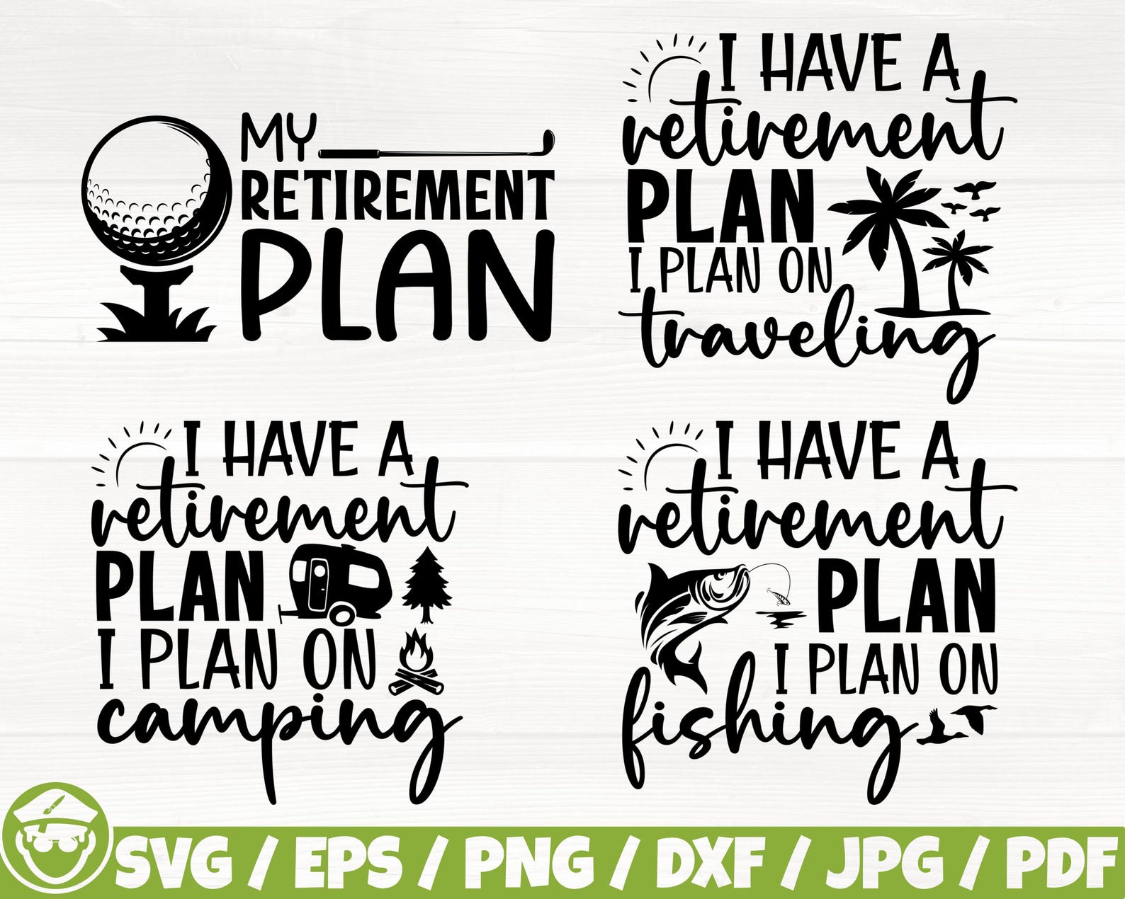 Funny Retirement X30 BUNDLE Svg/eps/png/dxf/jpg/pdf, Retired Gift Svg ...