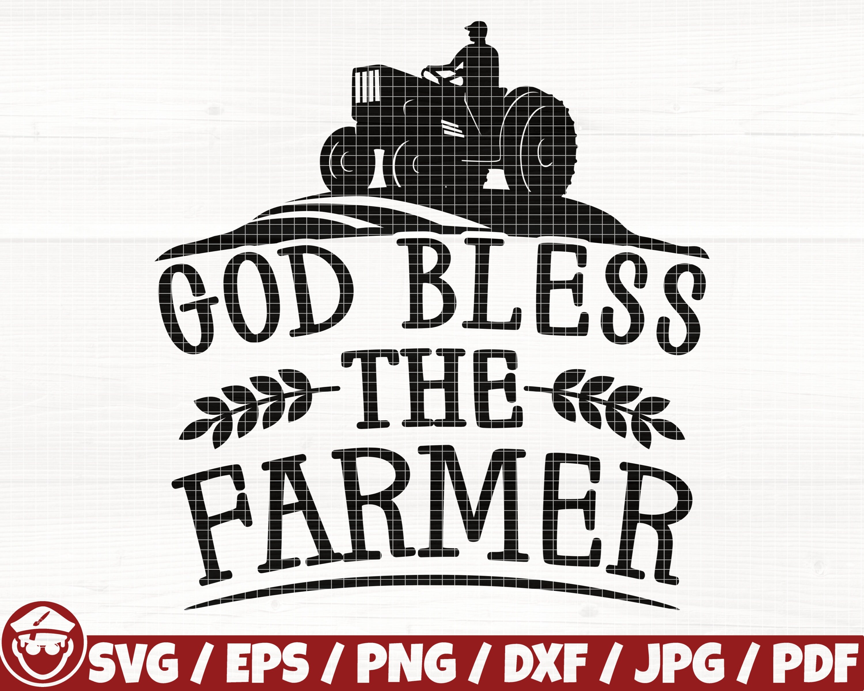 God Bless The Farmer Svg/Eps/Png/Dxf/Jpg/Pdf Farmer Svg Farm | Etsy
