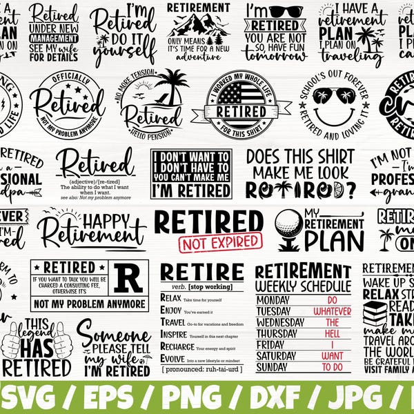 Retirement Signs - Etsy