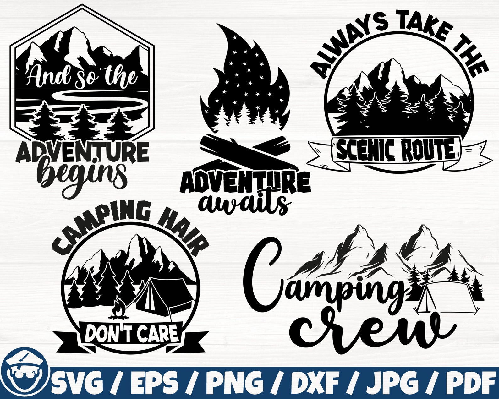 Camping X40 BUNDLE Svg/eps/png/dxf/jpg/pdf Camp Bundle Camp - Etsy