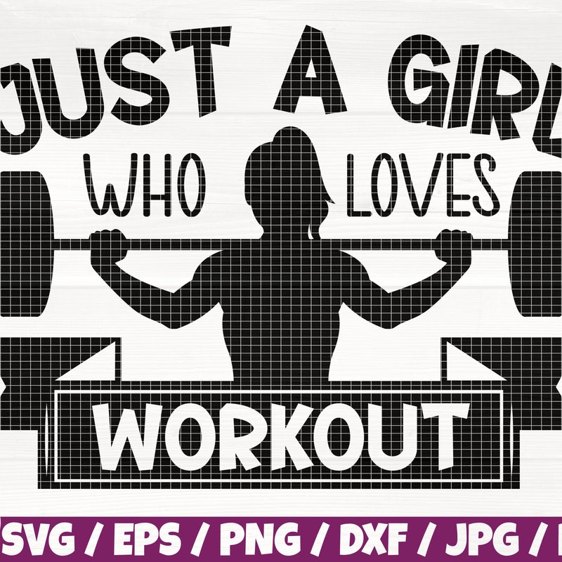 Girl Gym Svg - Etsy