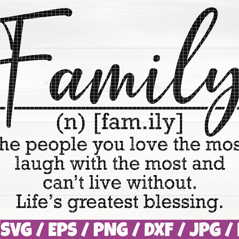 Family Definition Dxf - Etsy