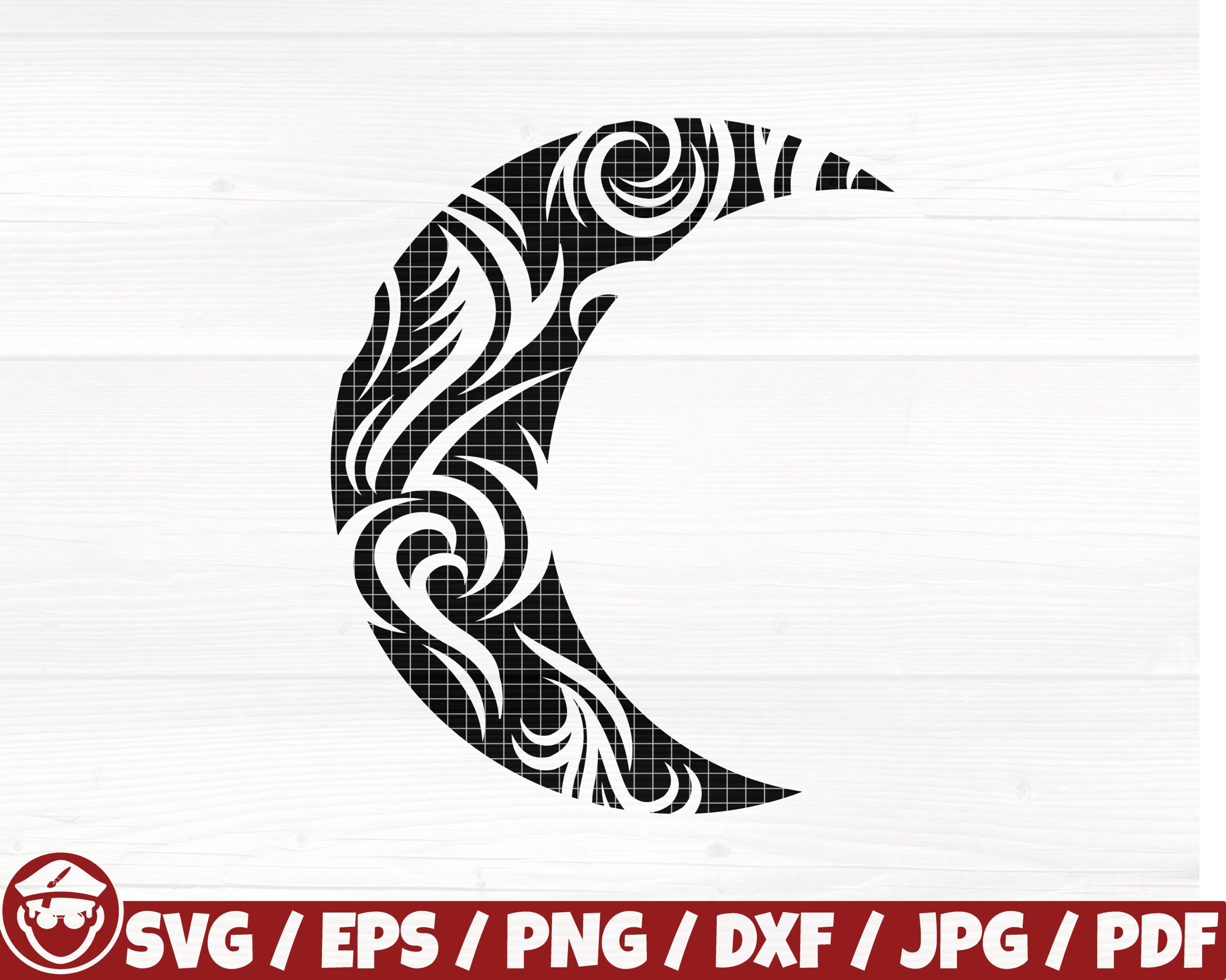 Moon X50 BUNDLE Svg/eps/png/dxf/jpg/pdf, Boho Moon Svg, Drawn Moon Svg ...