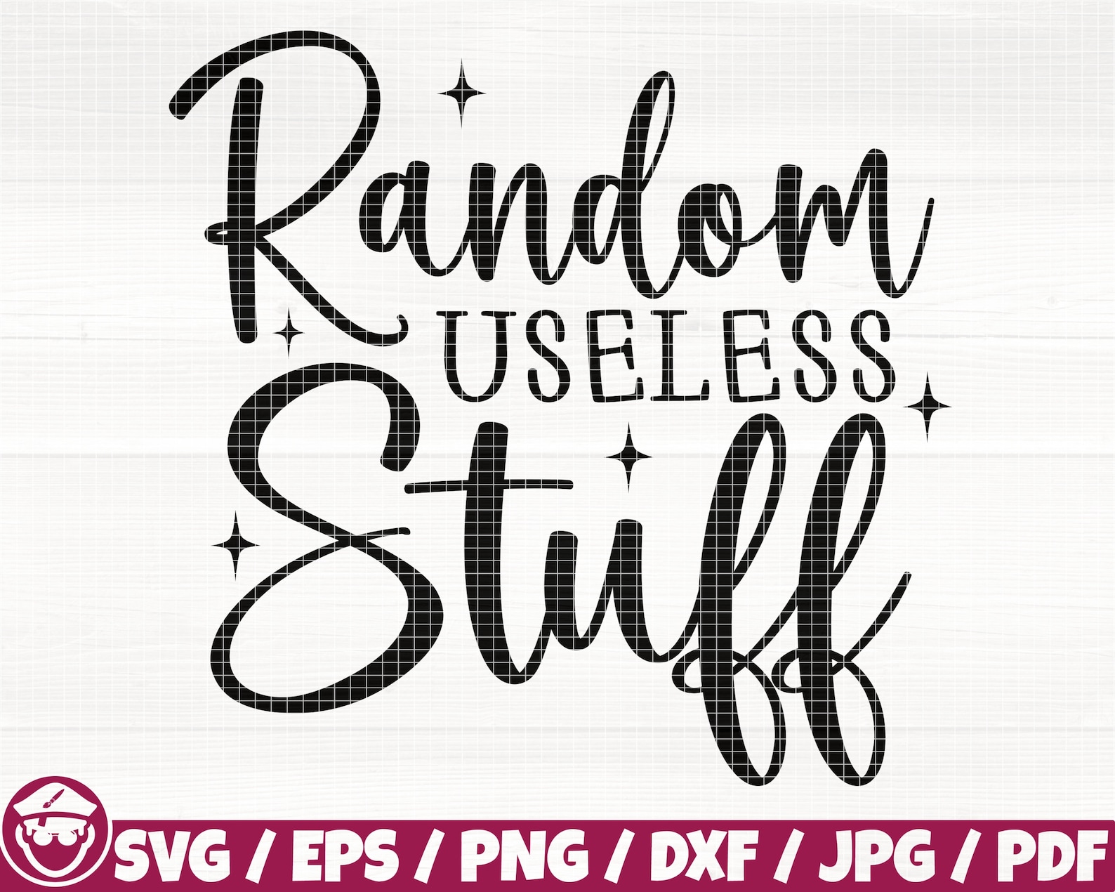 Random Useless Stuff Svg/eps/png/dxf/jpg/pdf Tote Bag Quote | Etsy