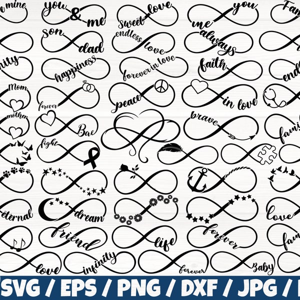 Infinity Symbol Svg - Etsy